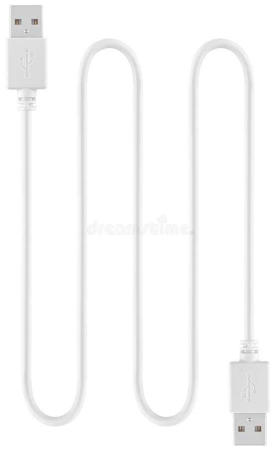 White DVI Cable Video Monitor Connectors on Blue Background Stock ...