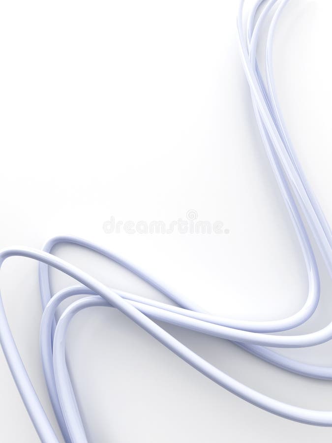 White cables stock illustration. Illustration of isolated - 13901548
