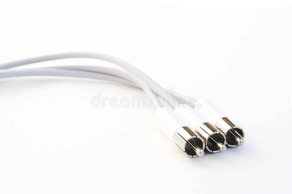 White Cables stock image. Image of plug, computer, connect - 563129