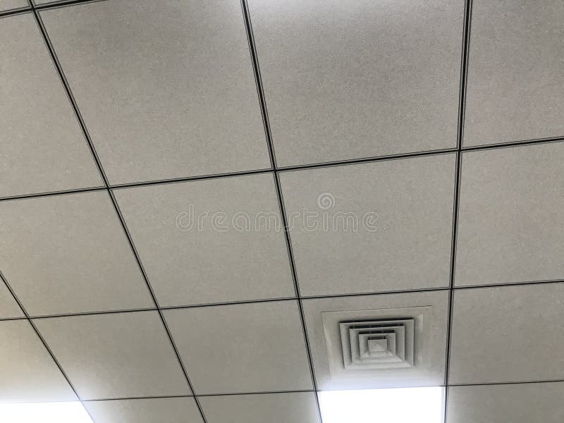 Suspended Grid False Ceiling for an Workstation Office Commercial ...