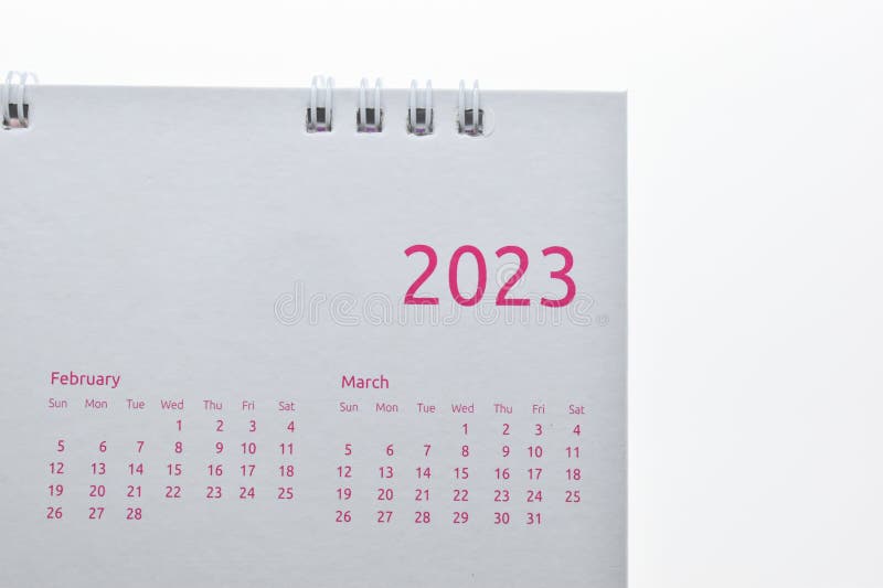 1,007 Calendar 2023 Isolated White Background Stock Photos - Free ...