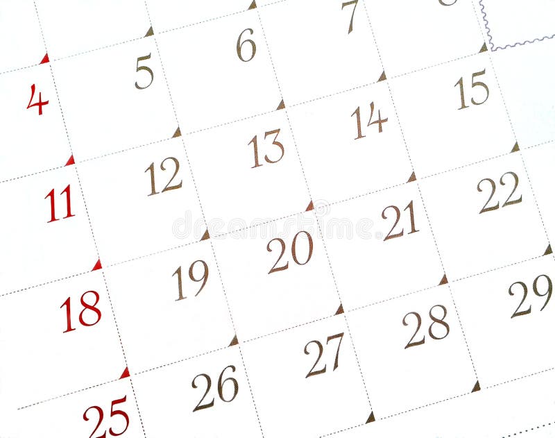 White calendar stock photo. Image of template, date, time - 57557682