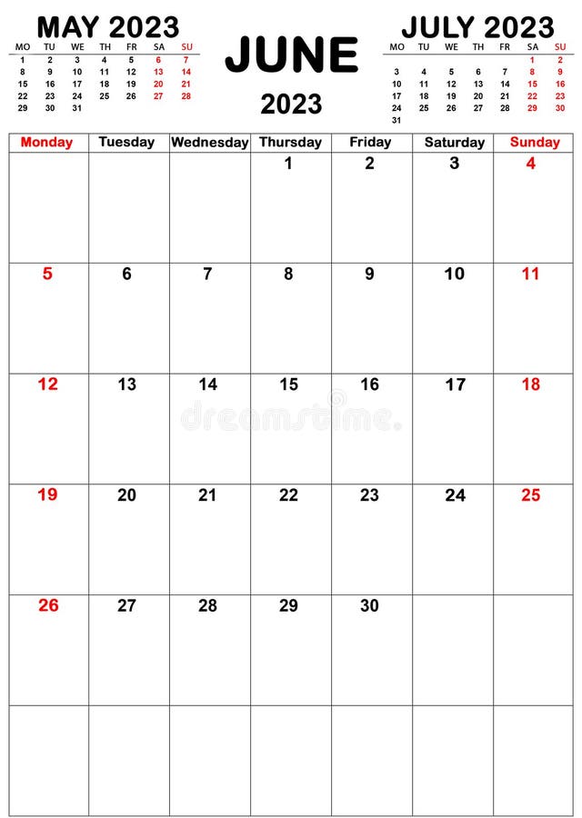 Calendar June 2023 Stock Illustrations – 5,449 Calendar June 2023 Stock ...