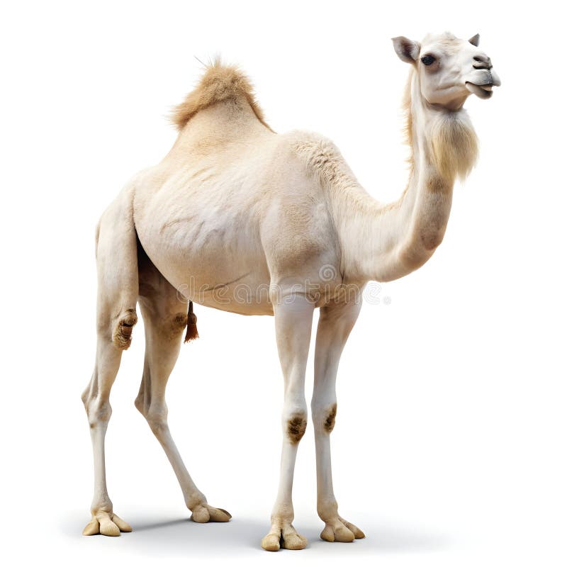 White Camel on White Back Ground Stock Illustration - Illustration of ...