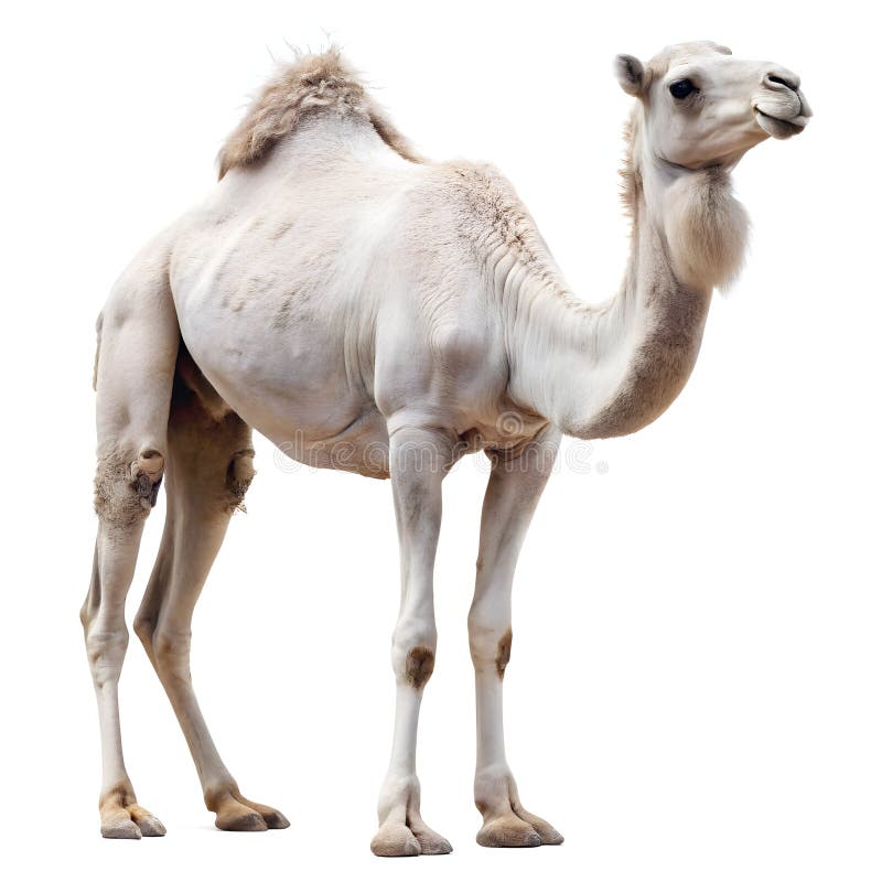 White Camel on White Back Ground Stock Illustration - Illustration of ...