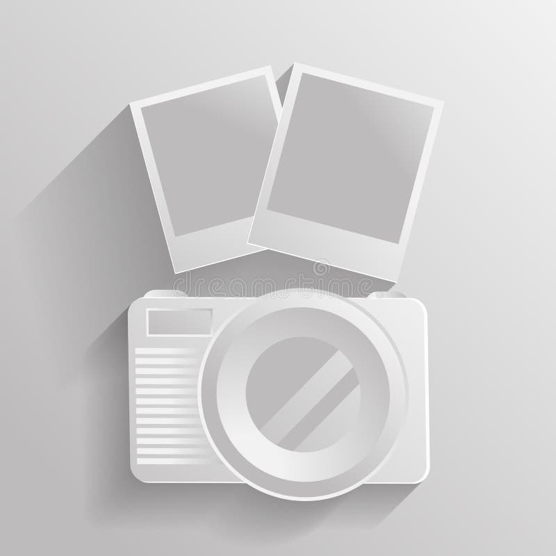 White camera tech, vector stock vector. Illustration of media - 49144038