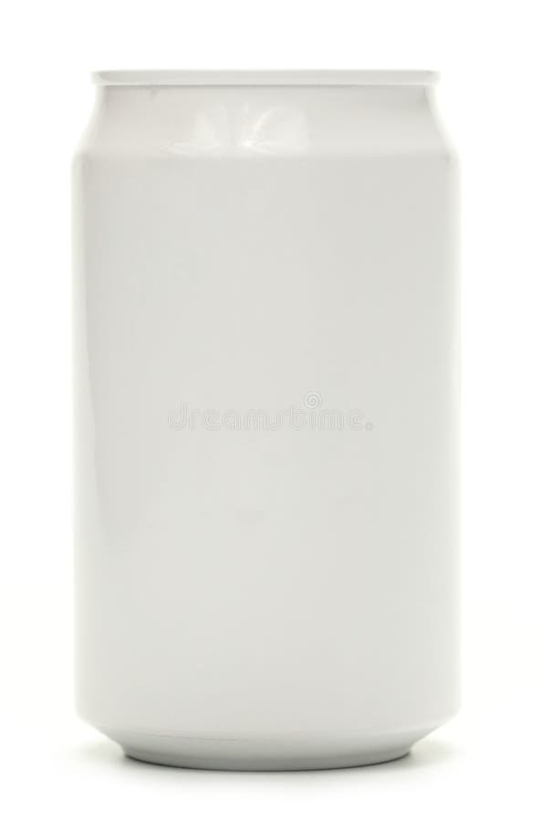 White Can On White Background Stock Photo - Image: 40966384