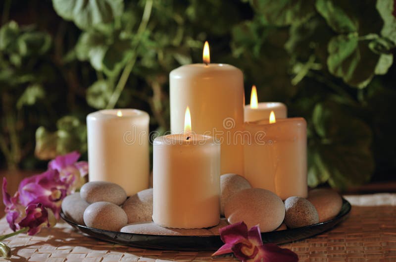 White candles stock image. Image of health, white, warm - 8648083