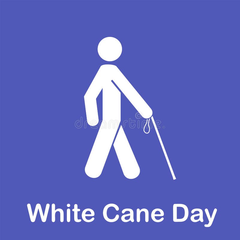 White Cane Safety Day Vector Ill Stock Vector - Illustration of ...