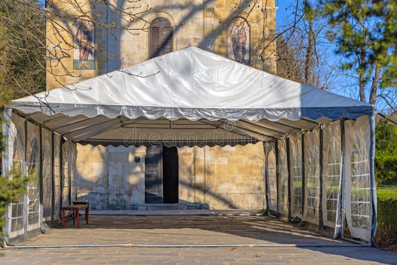 Canopy Tent Church stock photo. Image of city, 2022 - 248661100