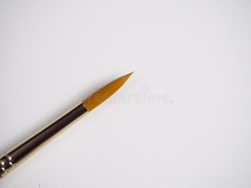White Canvas with Paintbrush Stock Photo - Image of abstract ...
