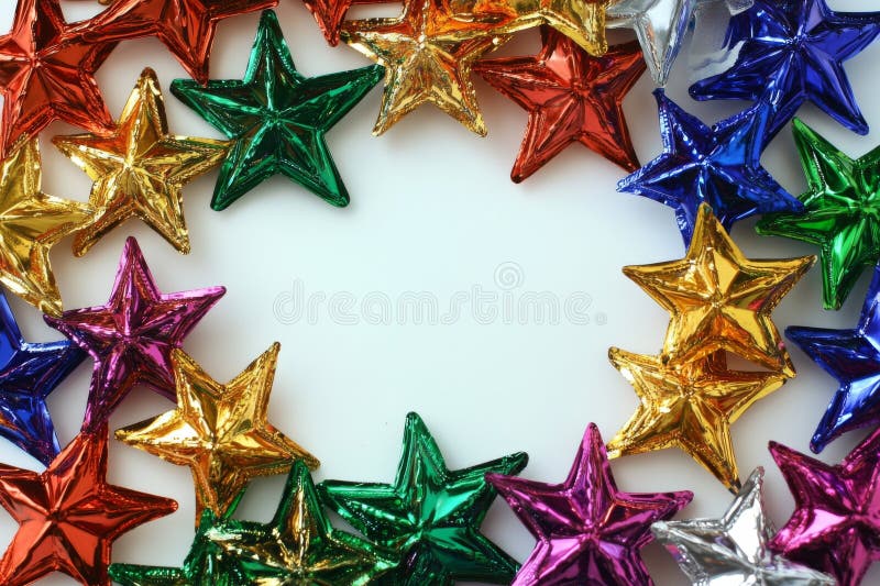 A White Canvas with Star Lines Along the Horizontal Borders and ...