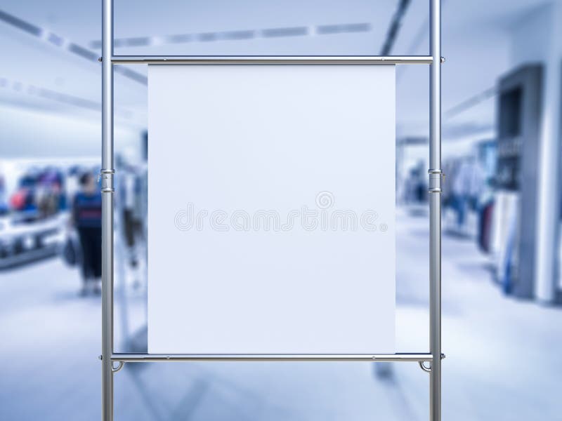 White Canvas Stretch on Metal Pipe Stock Photo - Image of copy ...