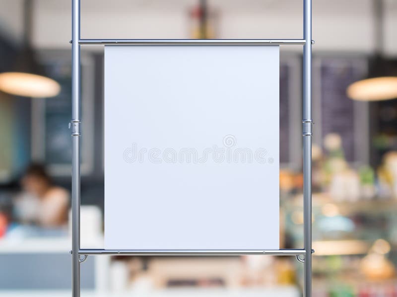 White Canvas Stretch on Metal Pipe Stock Image - Image of page ...