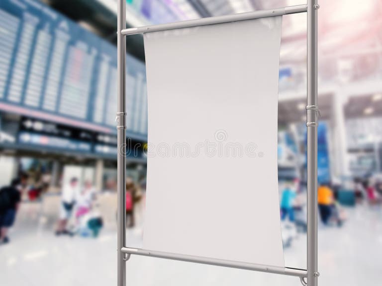 White Canvas Stretch on Metal Pipe Stock Illustration - Illustration of ...