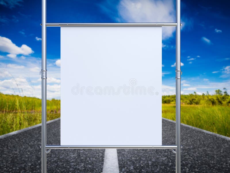 White Canvas Stretch on Metal Pipe Stock Image - Image of page ...