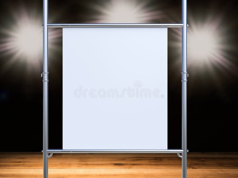 White Canvas Stretch on Metal Pipe Stock Illustration - Illustration of ...