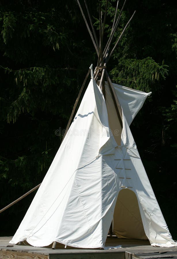 White Canvas Teepee stock photo. Image of canvas, portable - 1066764