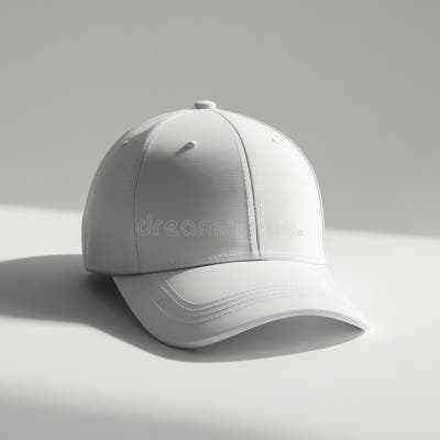 White Cap Front View. Vector Illustration Stock Illustration ...