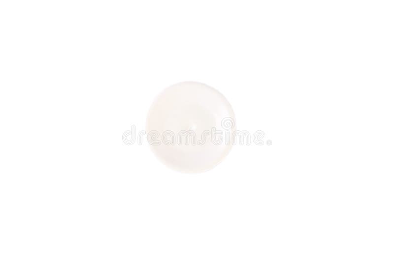 White Cap from Tube with Cream or Toothpaste, Top View Stock Image ...