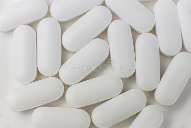White Caplets Close-up stock image. Image of pharmacy - 38647385
