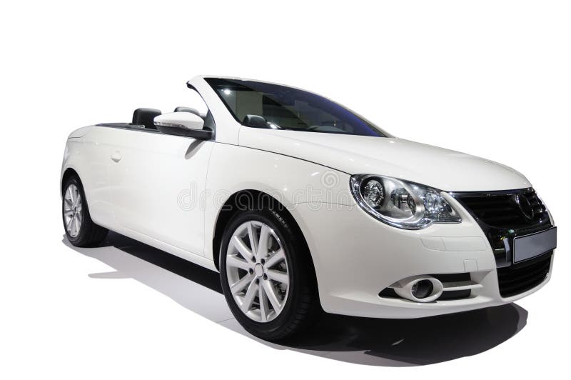 A Independent White Static Car in White Background Stock Image - Image ...