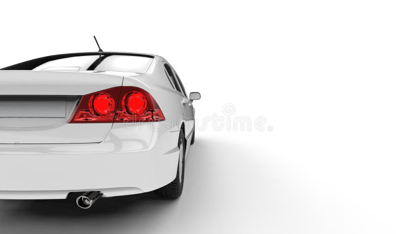 Back Car Compact View White Stock Illustrations – 256 Back Car Compact ...