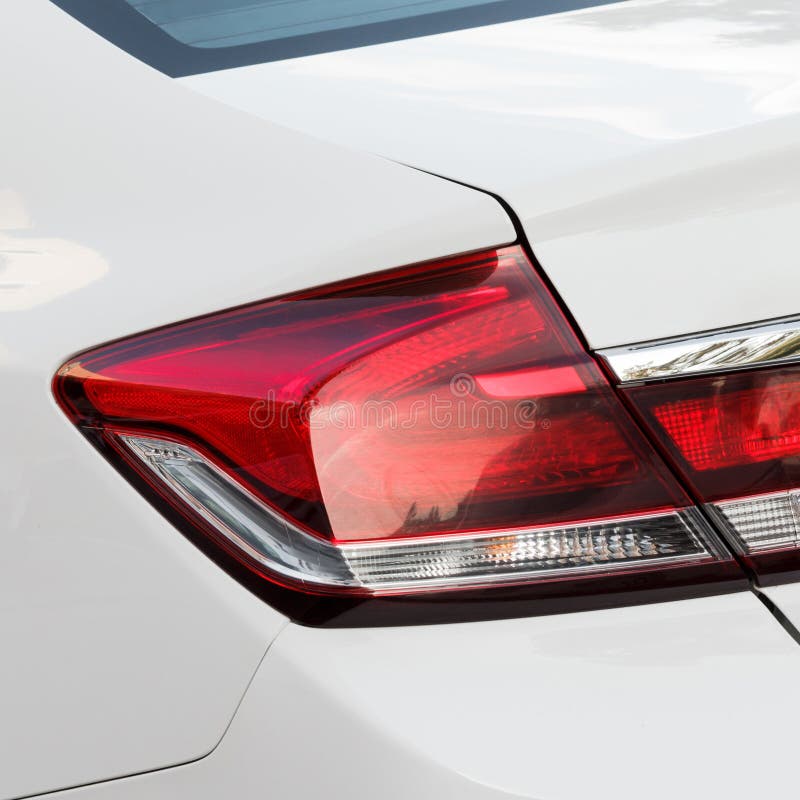 White Car Close-up Detail of Headlight Stock Photo - Image of japanese ...