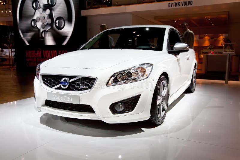 White car Volvo c30 editorial photography. Image of transportation ...