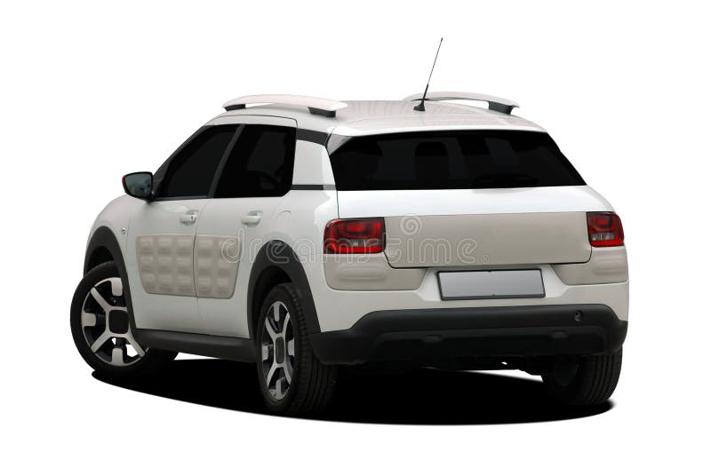 Car back view stock image. Image of side, efficiency - 121896569