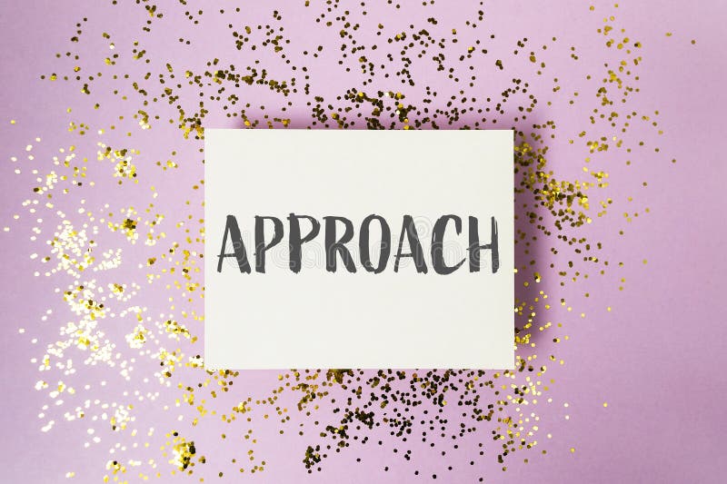 White Card Word Approach Written Stock Photos - Free & Royalty-Free ...