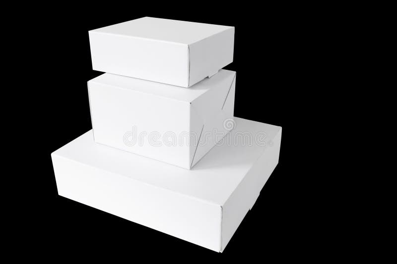 White cardboard boxes stock image. Image of design, empty - 294779149