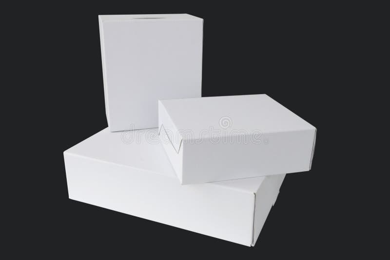 White cardboard boxes, stock image. Image of empty, package - 310143241