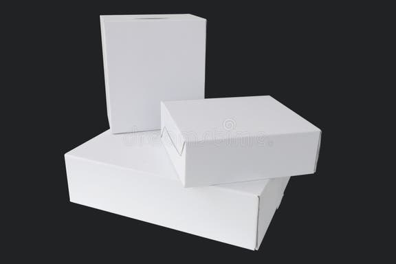 White cardboard boxes, stock image. Image of empty, package - 310143241