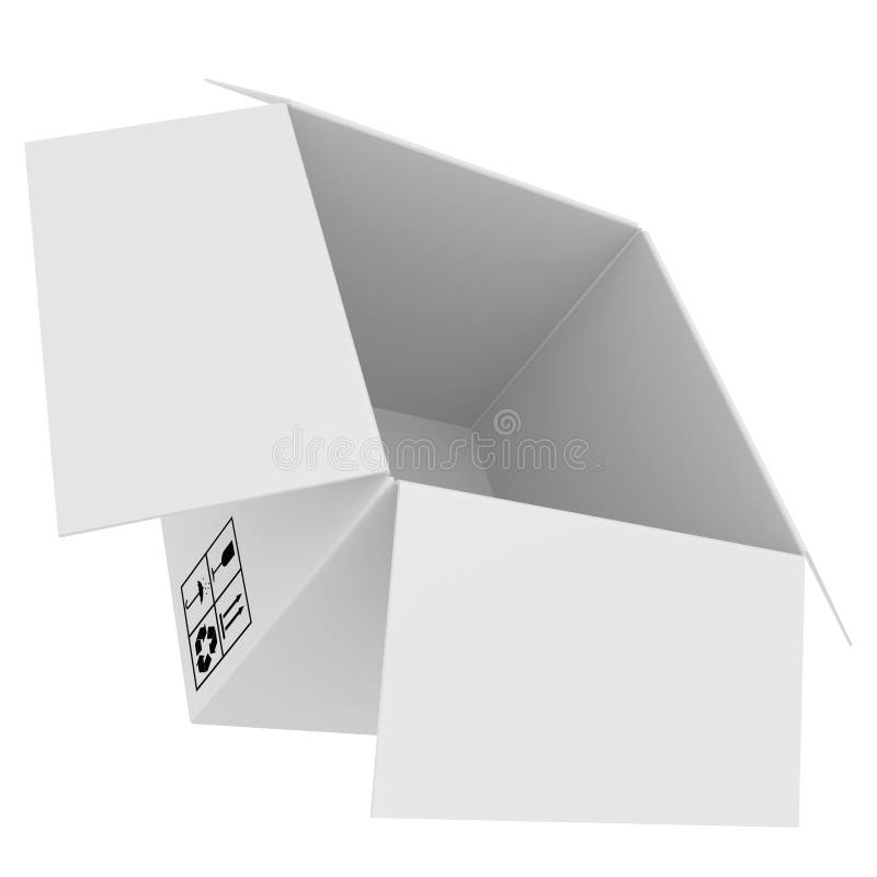 Cardboard Boxes with Special Characters Stock Illustration ...