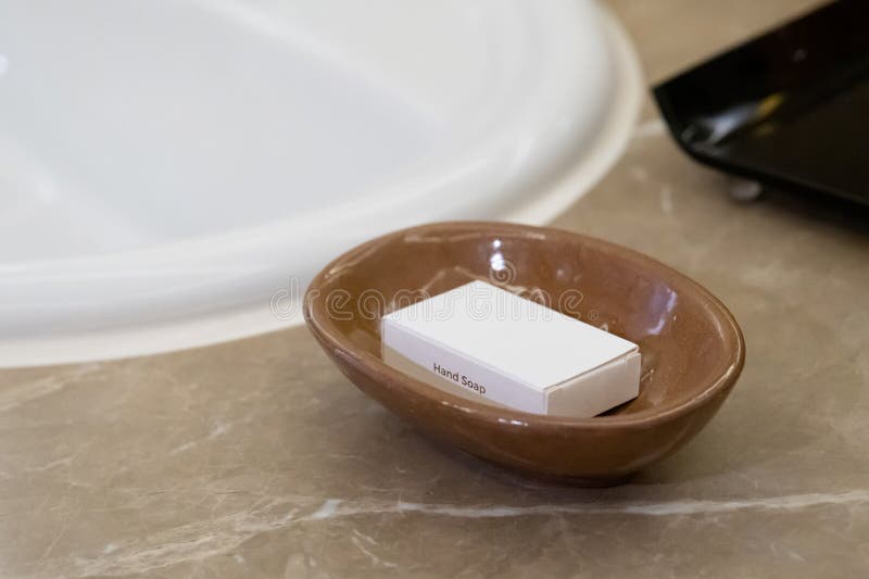 White Cardboard Hand Soap Box for Hotel Usage Stock Photo - Image of ...