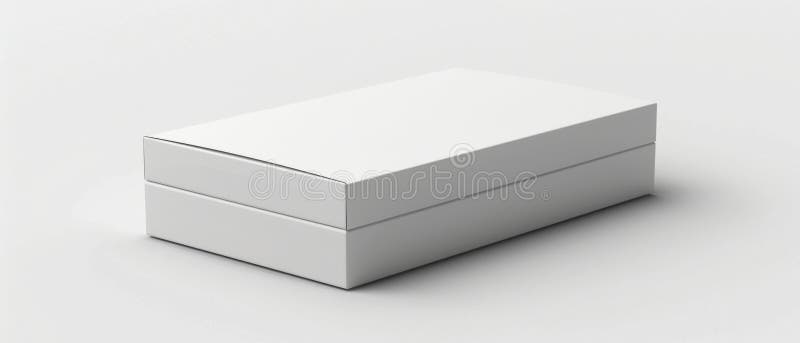 White Cardboard Postal Box Mockup for Packaging Design Presentations, Ideal for E-commerce and ...