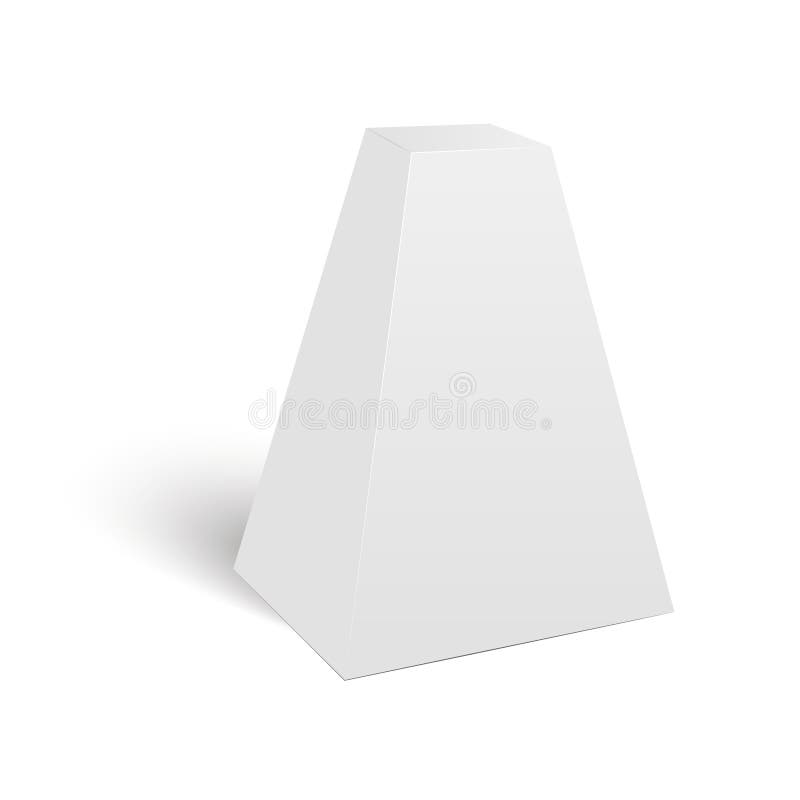 2 Cardboard Pyramid Boxes, Mockup Stock Vector - Illustration of boxes ...