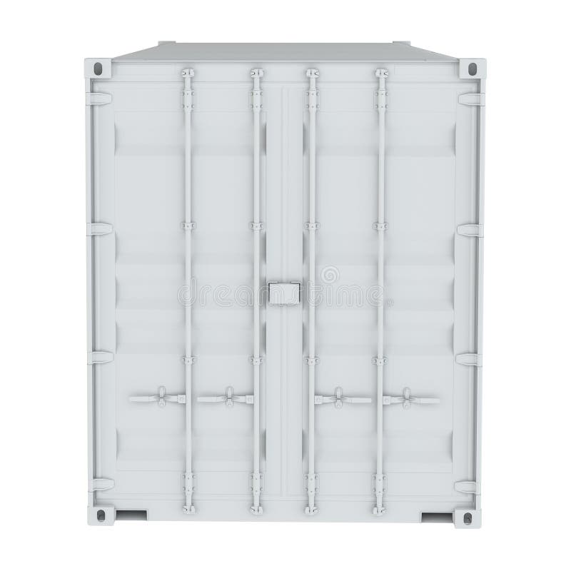 White cargo container stock photo. Image of export, compartment - 99727550