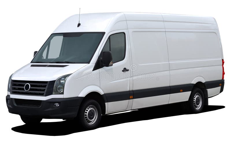 White Cargo Van stock image. Image of front, white, forelight - 23359653