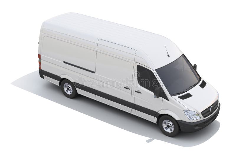 White cargo van stock image. Image of commercial, cargo - 26017725