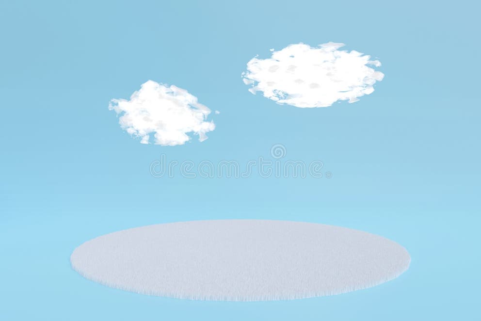 White Carpet on Floor, Background for Put Product, 3d Render Stock ...