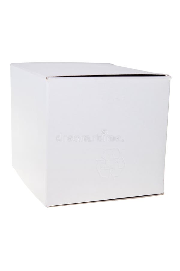 White Carton Box. Royalty Free Stock Image - Image: 13294286