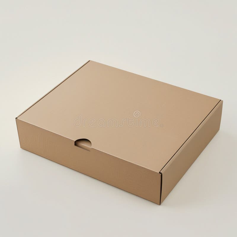 White Carton Gift Box with Cover, Isolated on White Background Simple ...