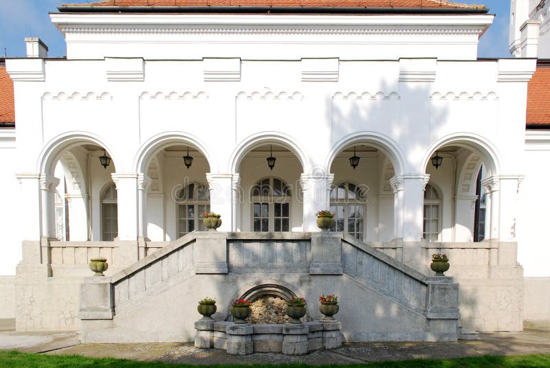 White castle entrance stock photo. Image of front, europe - 30464436