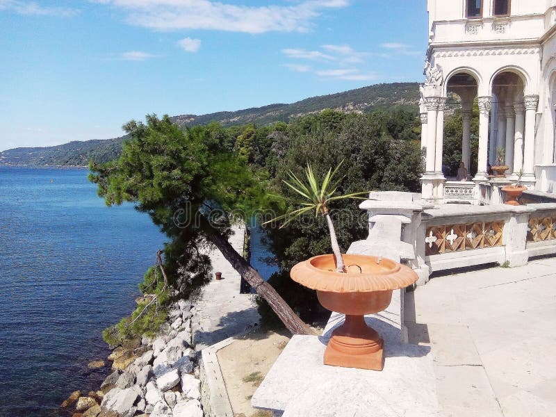 White Castle on the shore stock photo. Image of travel - 84616378