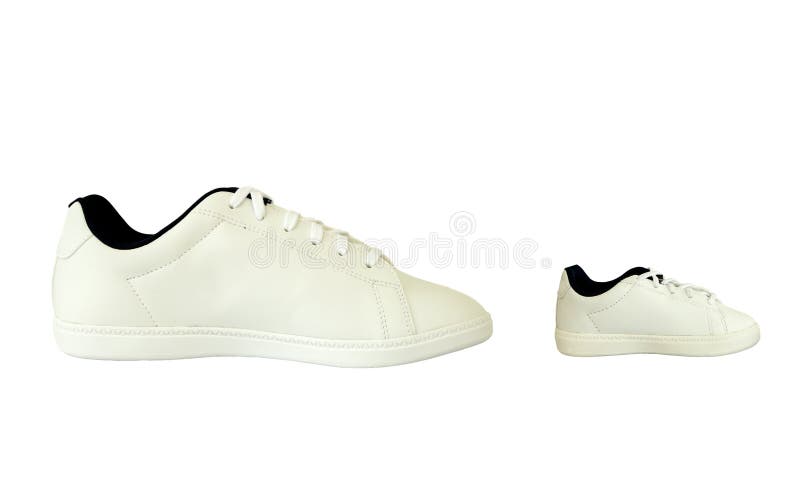 White casual shoe stock photo. Image of compare, pair - 55174044