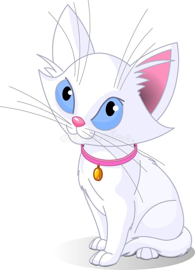 Cute white tiger cub stock vector. Illustration of feline - 12705522