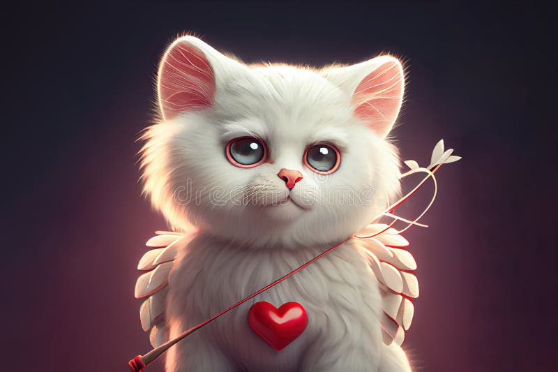 Kitten Cupid Stock Illustrations – 331 Kitten Cupid Stock Illustrations ...