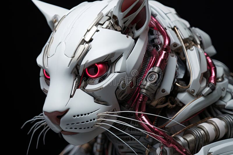 Cat Red White Ai Technology Stock Illustrations – 150 Cat Red White Ai ...
